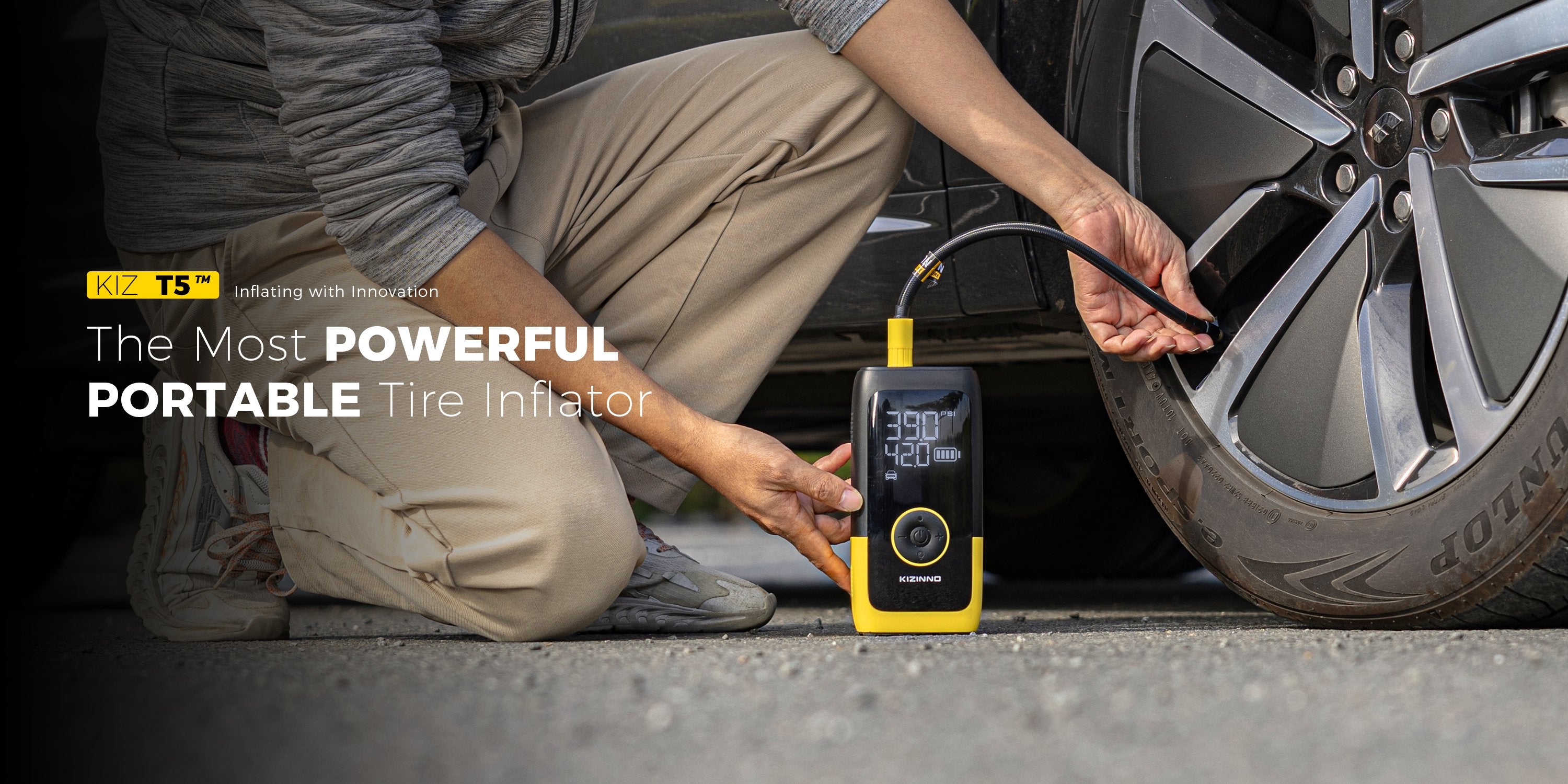 Kizinno T5邃 Portable Tire Inflator